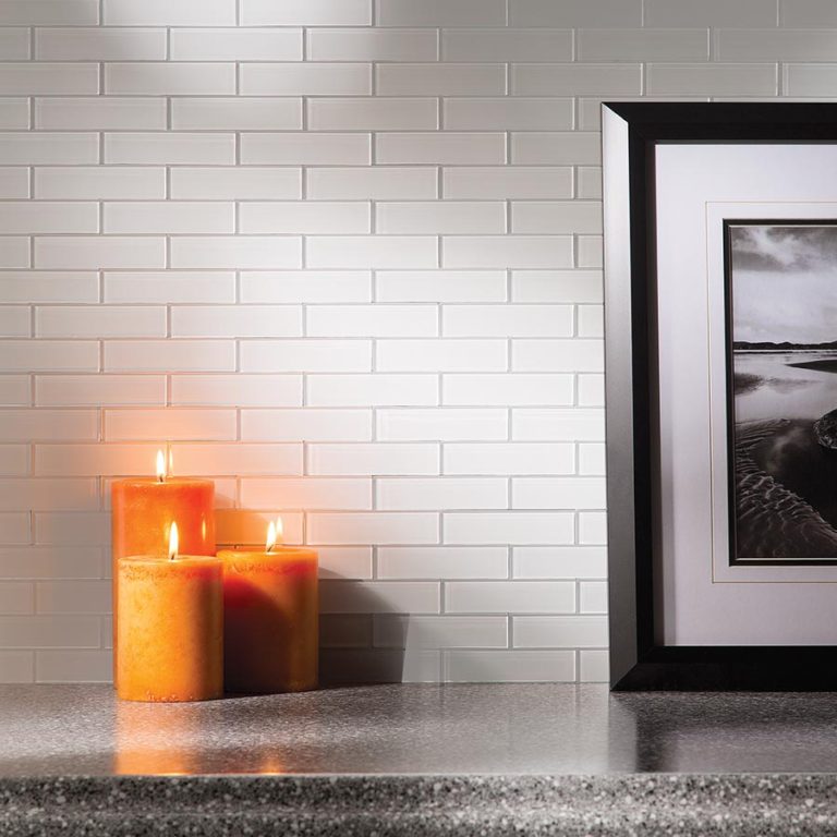 Peel and Stick Matted Glass Backsplash Tiles - Aspect