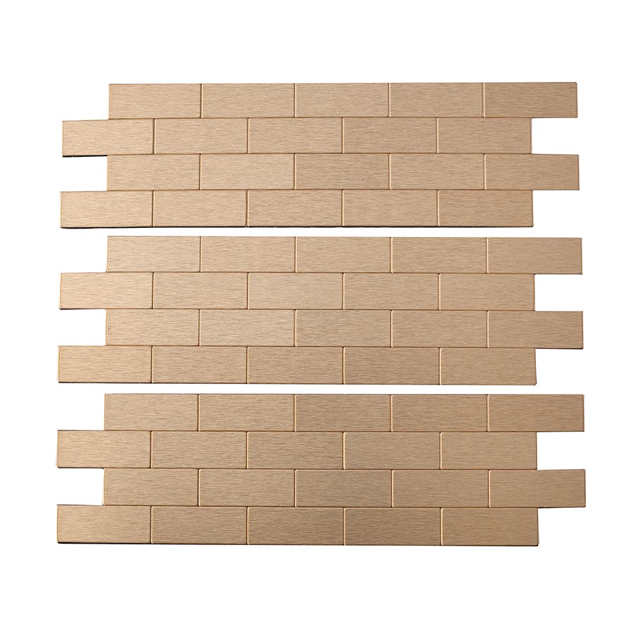 Peel and Stick Matted Metal Backsplash Tiles - Aspect